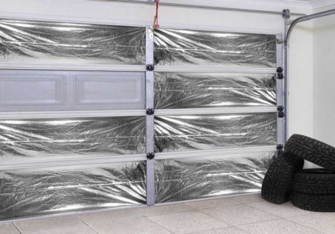 Isolation porte de garage sectionnelle - FERMETAL