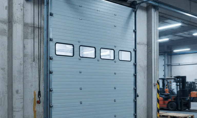 Dimensions porte sectionnelle industrielle : Guide 2026 | Fermetal